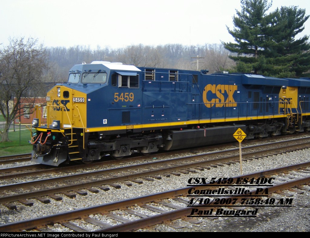 CSX 5459 ES44DC April 10, 2007